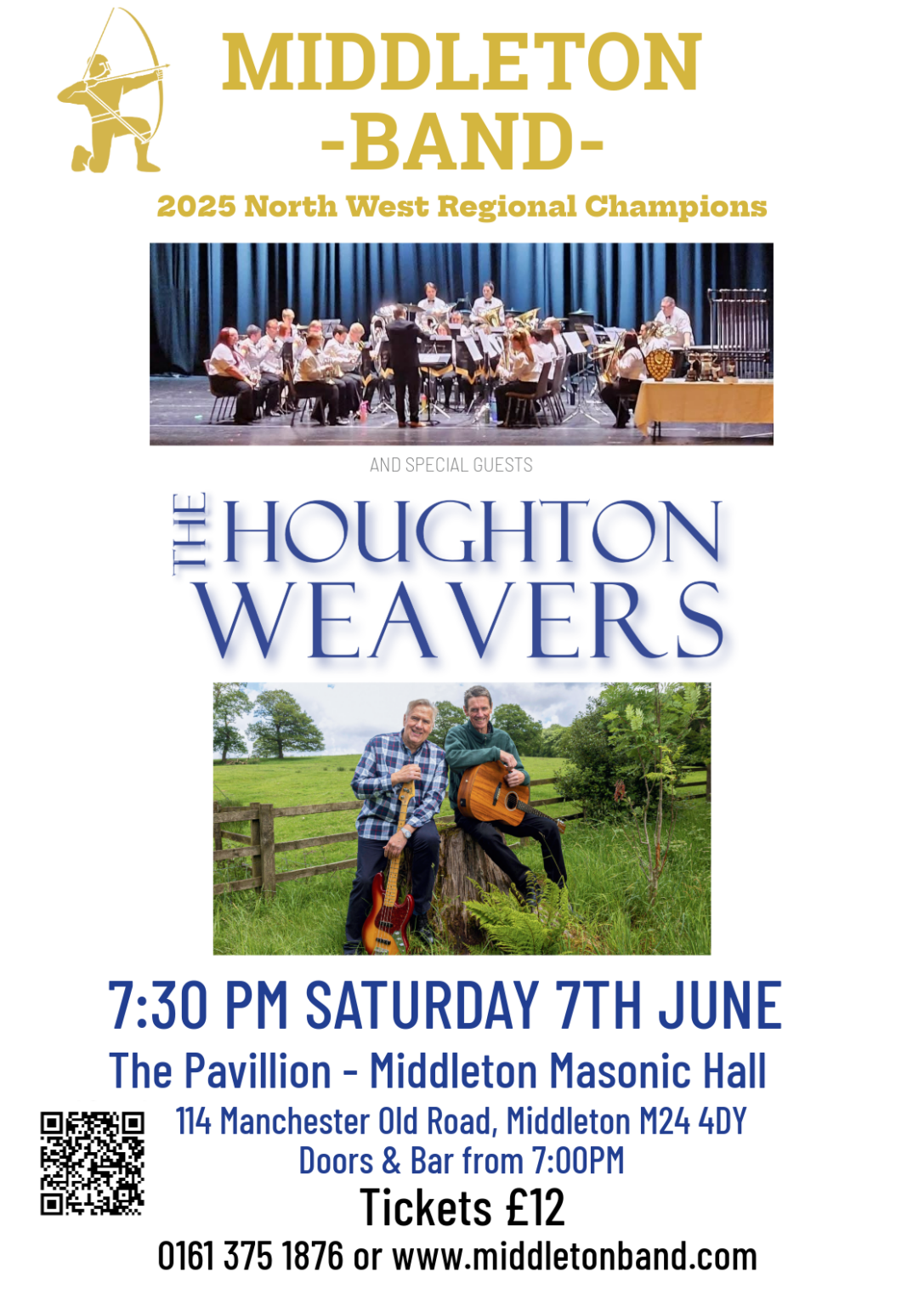 Middleton Band and special guests The Houghton Weavers 7th June 2025 ...